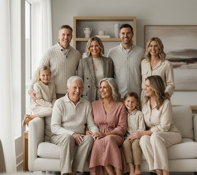 7 Large Group Family Photo Color Schemes That Actually Work